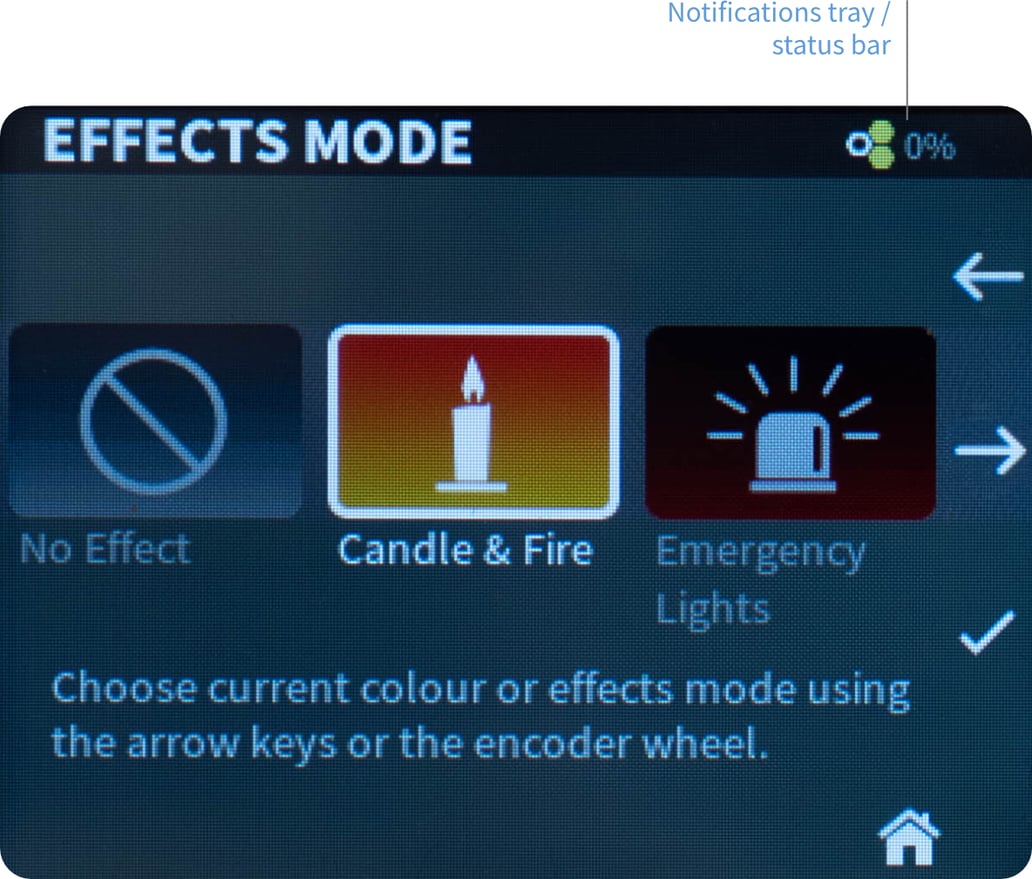 Notifications Tray / Status Bar