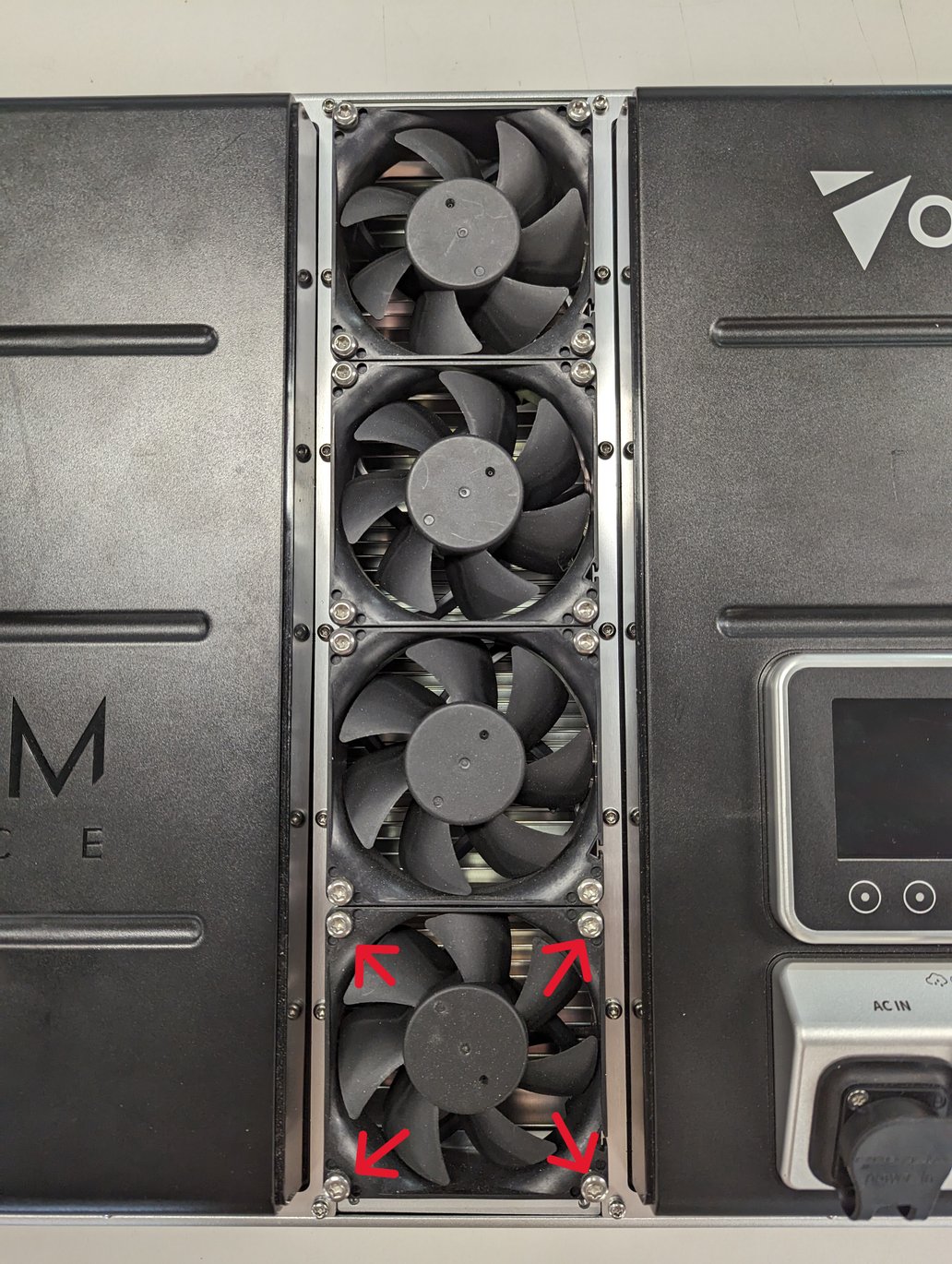 Replace Fan on Vortex Series