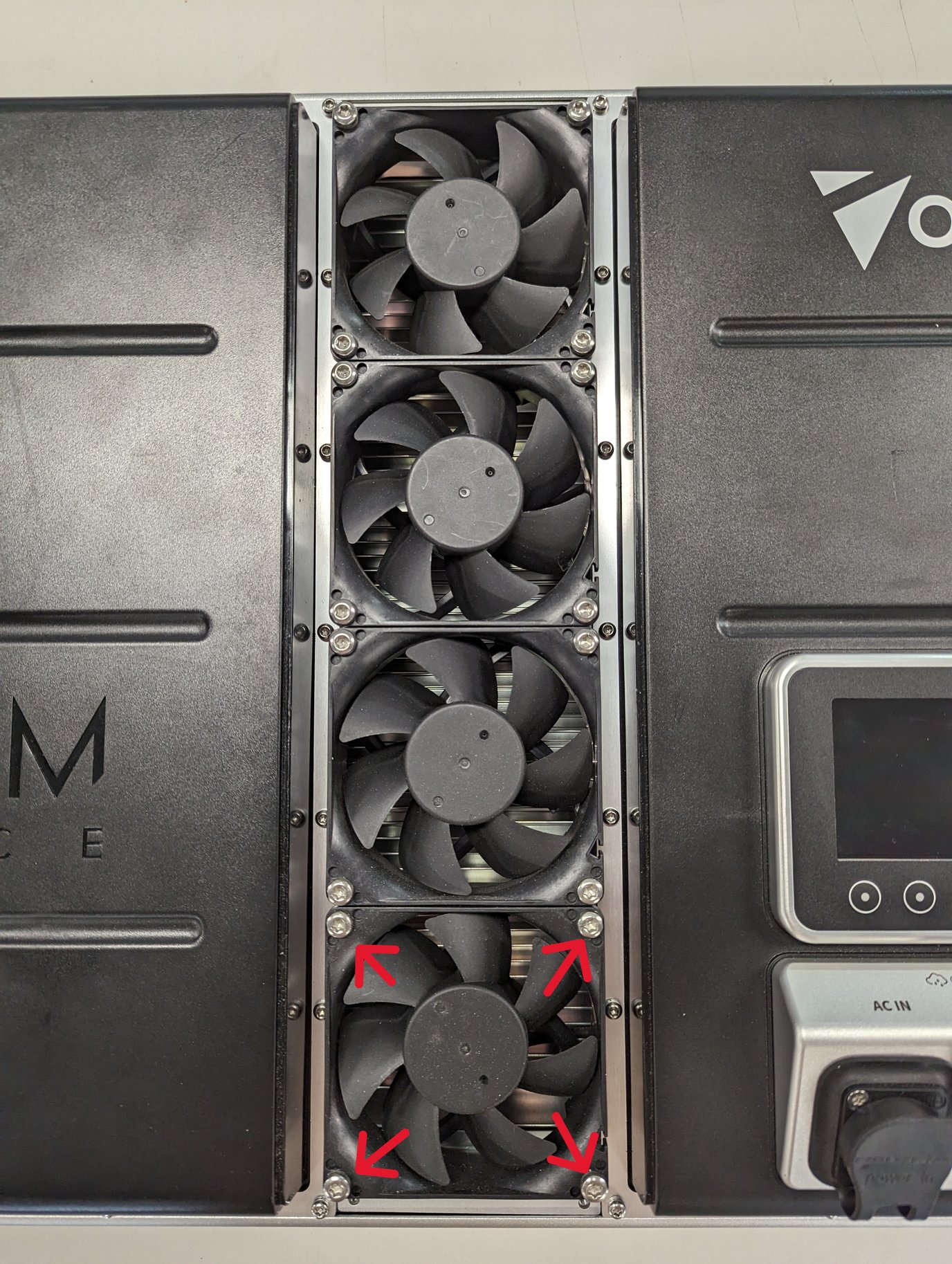 Replace Fan on Vortex Series